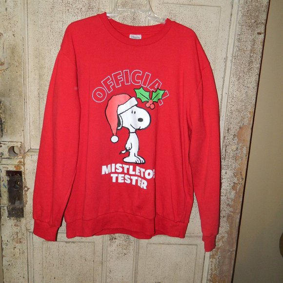 Peanuts | Shirts | Peanuts Snoopy Mistletoe Tester Sweatshirt Ugly ...